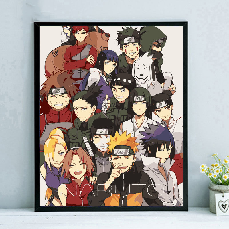 Naruto 'Naruto Konoha' Paint By Numbers Kit — Lil Paint Shop