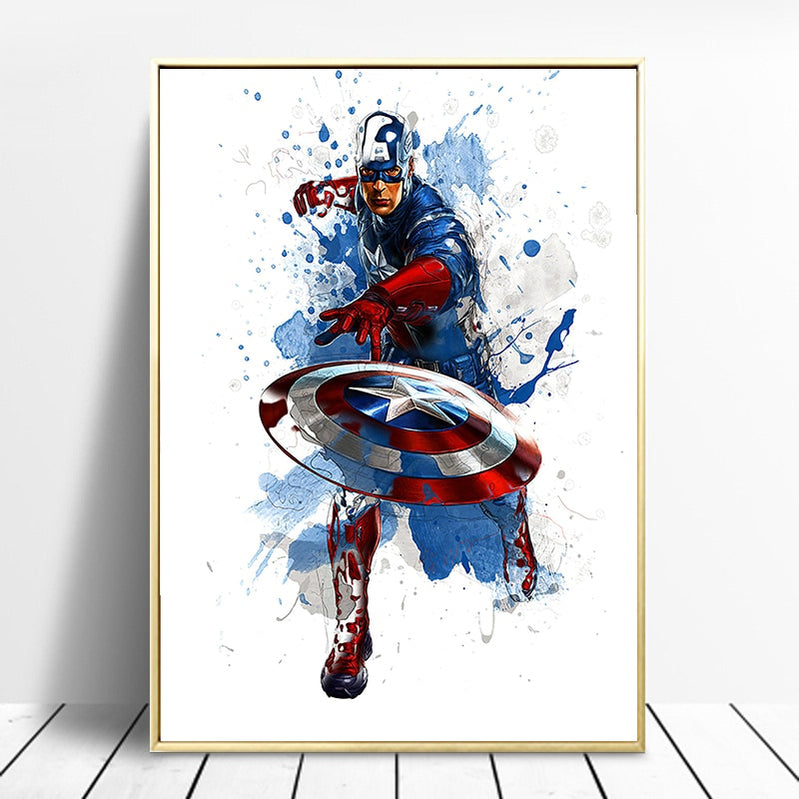 Captain America Paint By Numbers Kits — Lil Paint Shop